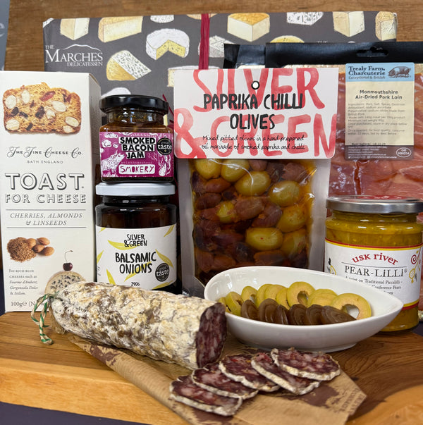 "Things to have with a cheeseboard" board – The Marches Deli